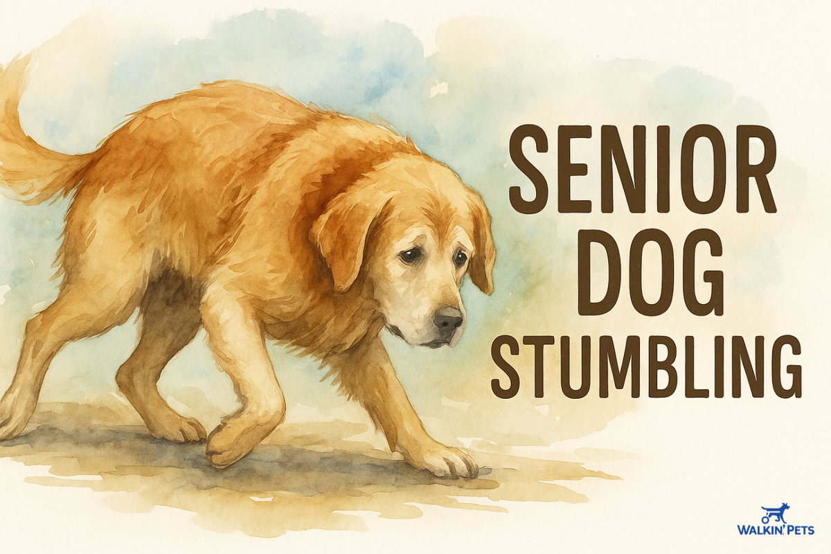 Senior Dog Tripping & Stumbling While Walking: Common Causes and How to Help | Pawsport to Purradise